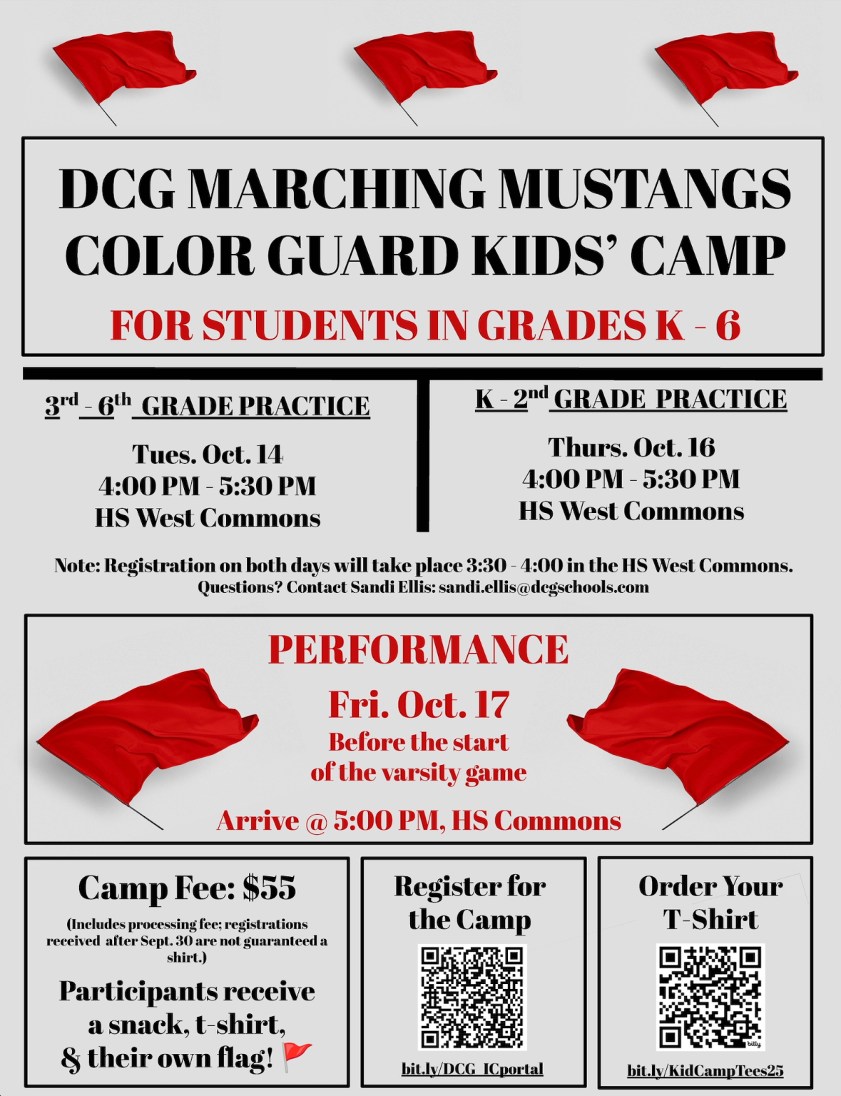 DCG Marching Mustangs Color Guard Camp | DCG Schools